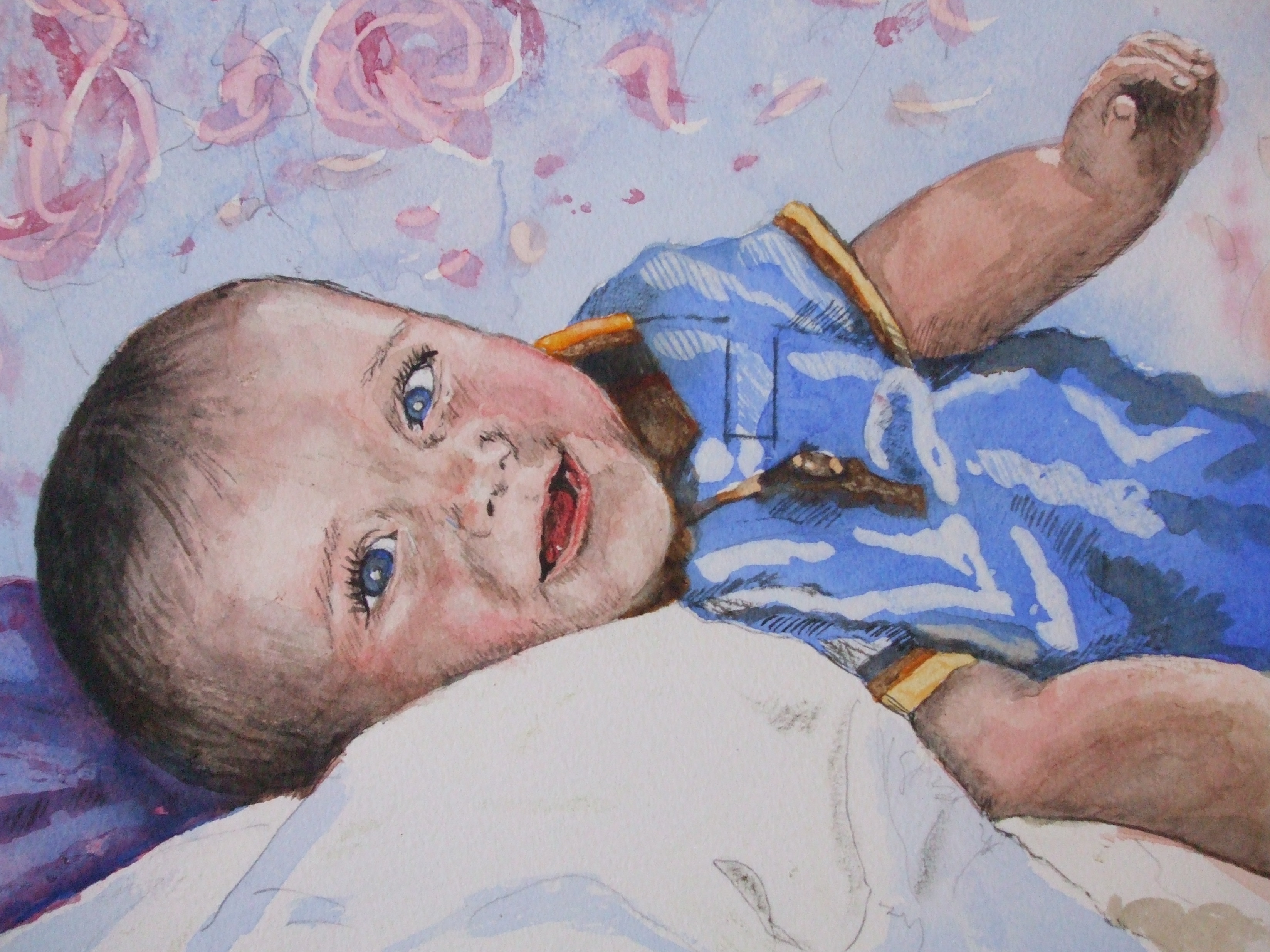 baby art-baby painting-karenjanegreen-artist - Peterborough Artists ...